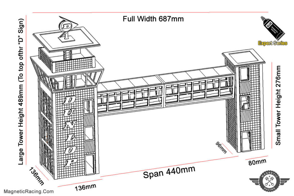 #006 Control Tower and Crosswalk (1:32 Scale)