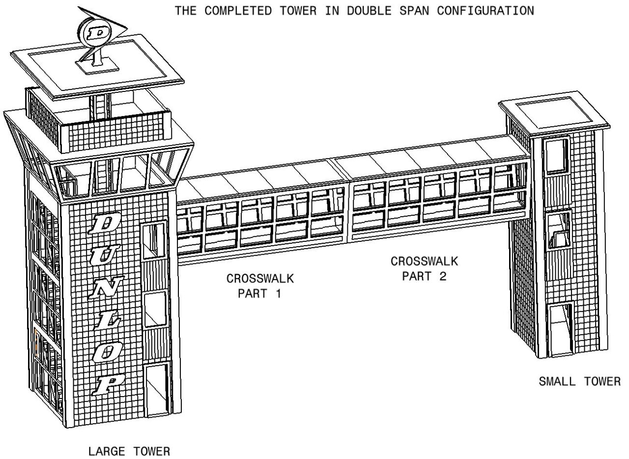 A basic overview of the control tower and crosswalk design