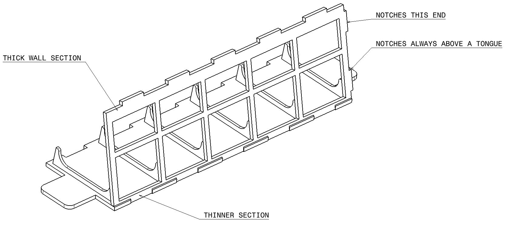 How to assemble the #006 Crosswalk 1550 walkway assembly