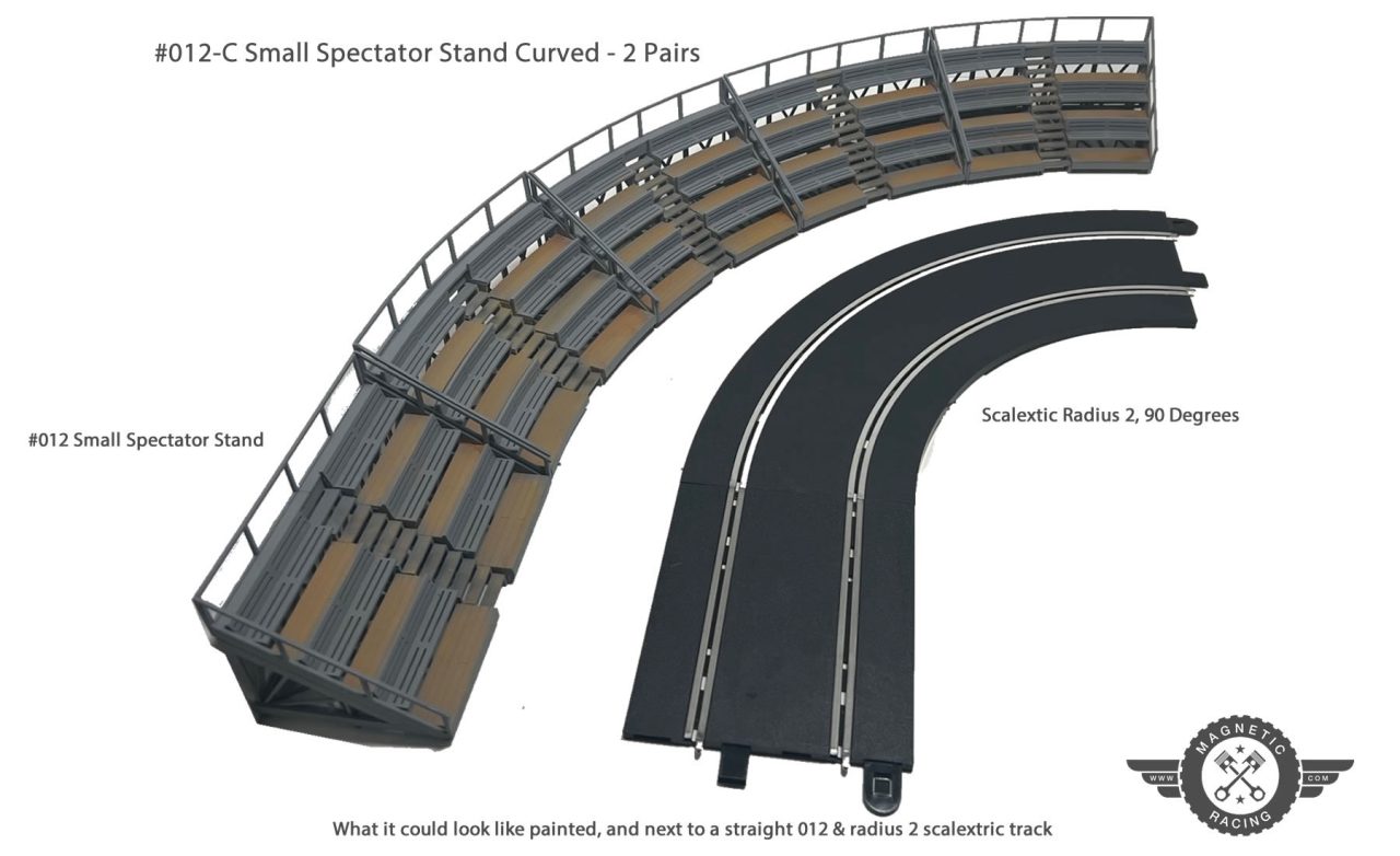 #012-C Small Spectator Stand Curved (Pair)