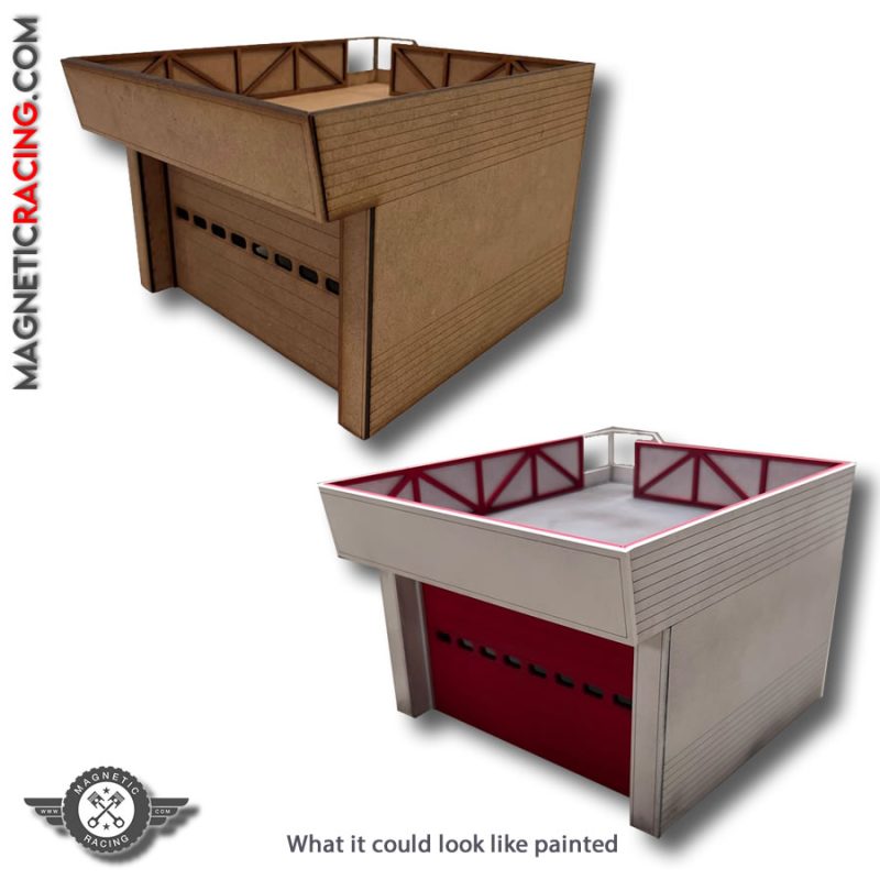 #037s Standard Pit Walls (Pair) (1:32 Scale)