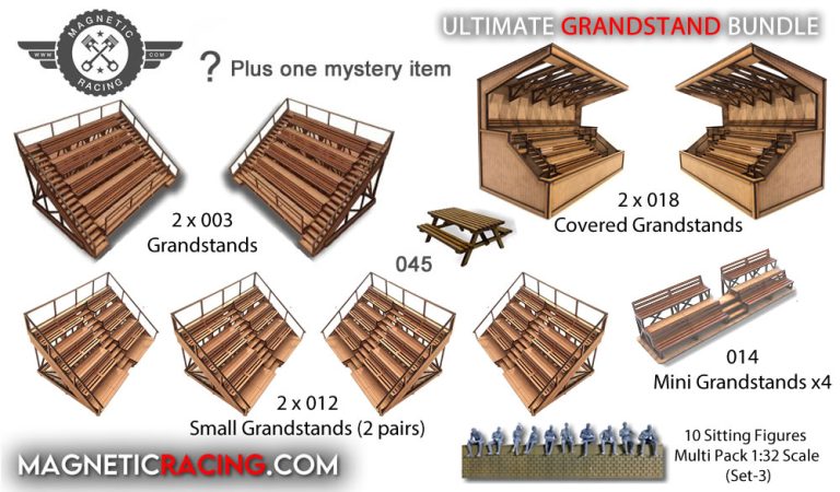 Grandstands & Spectator Stands, from Mini to Covered, 1:32 scale Seating