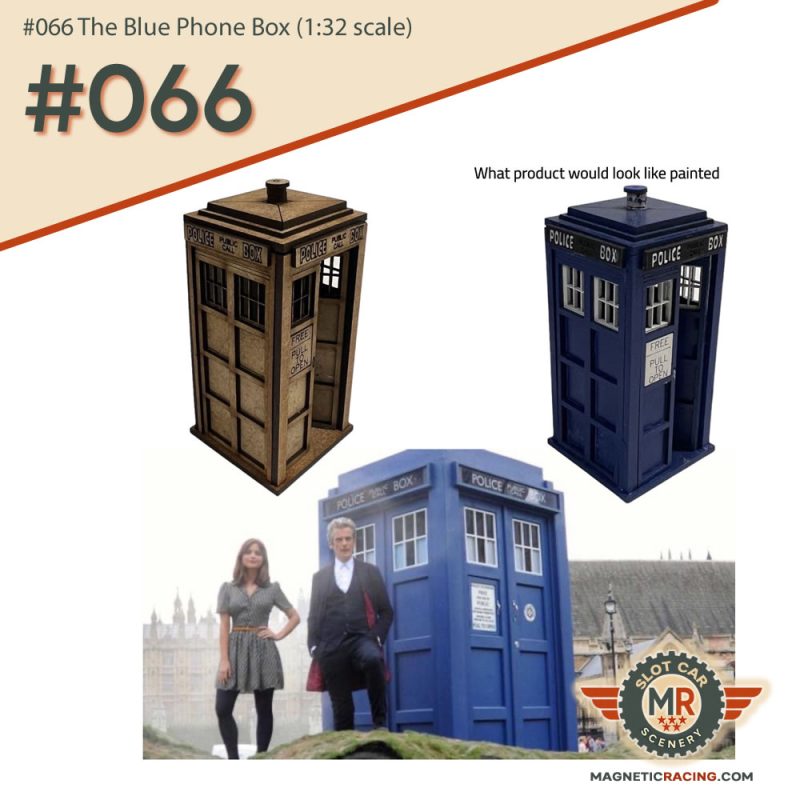 #066 The Blue Phone Box (1:32 scale)