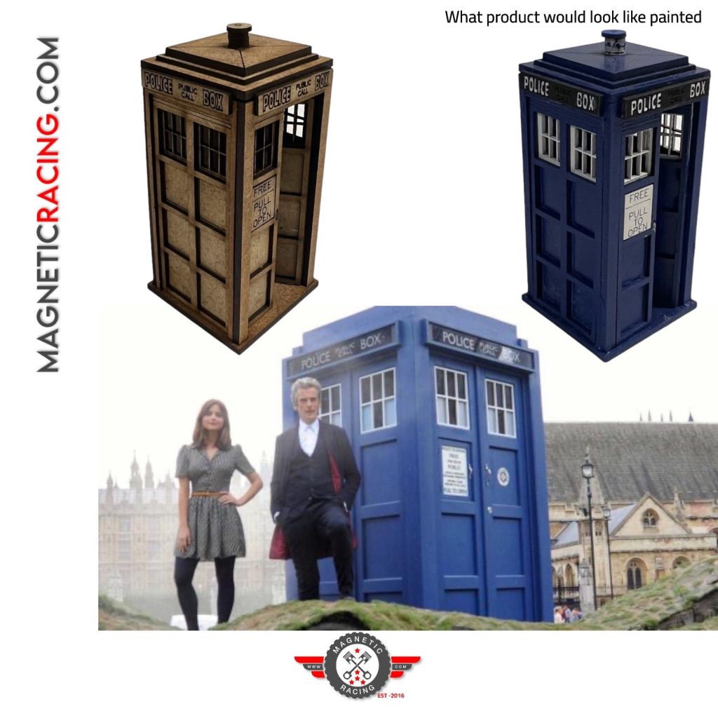 #066 The Blue Phone Box (1:32 scale)