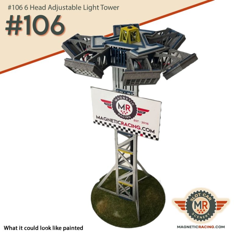 #106 6 Head Adjustable Light Tower