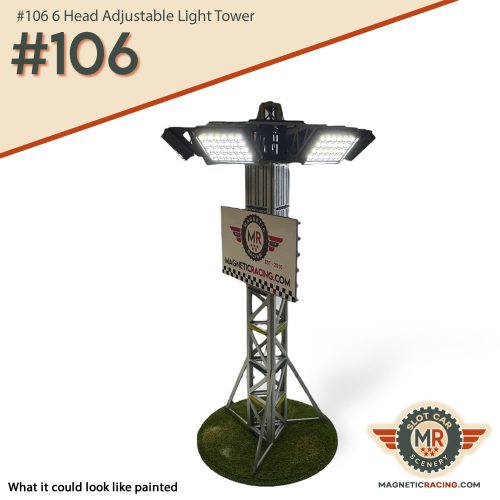 #106 6 Head Adjustable Light Tower