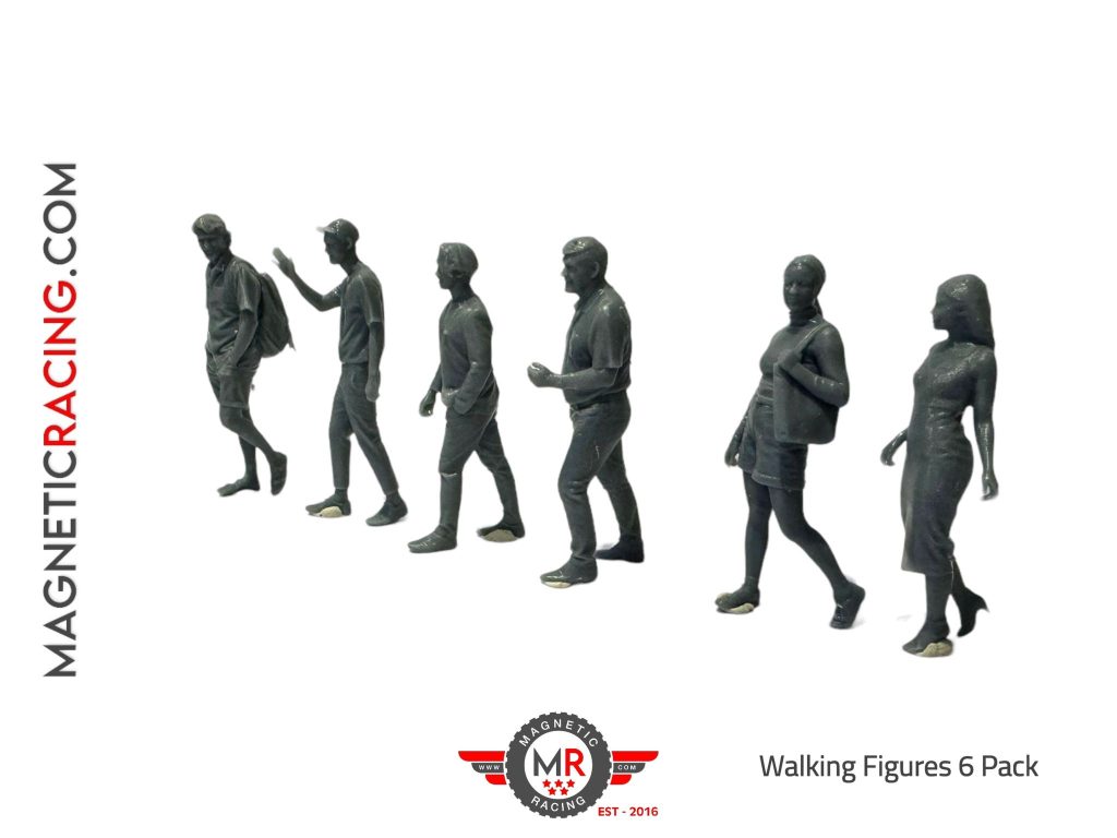 #Walking people (6 Figures) 1:32 Scale