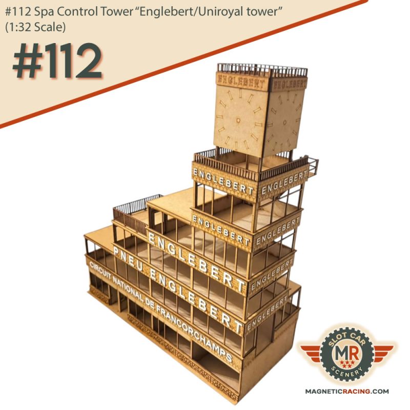 #112 Spa Control Tower "Englebert/Uniroyal tower" (1:32 Scale)