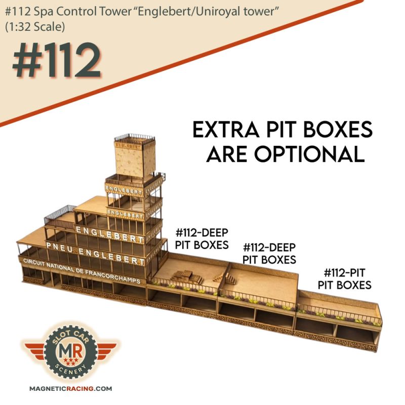 #112 Spa Control Tower "Englebert/Uniroyal tower" (1:32 Scale)